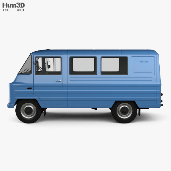 FSC Zuk (A07) Van 1975 Modelo 3D - Descargar Van activado 3DModels.org