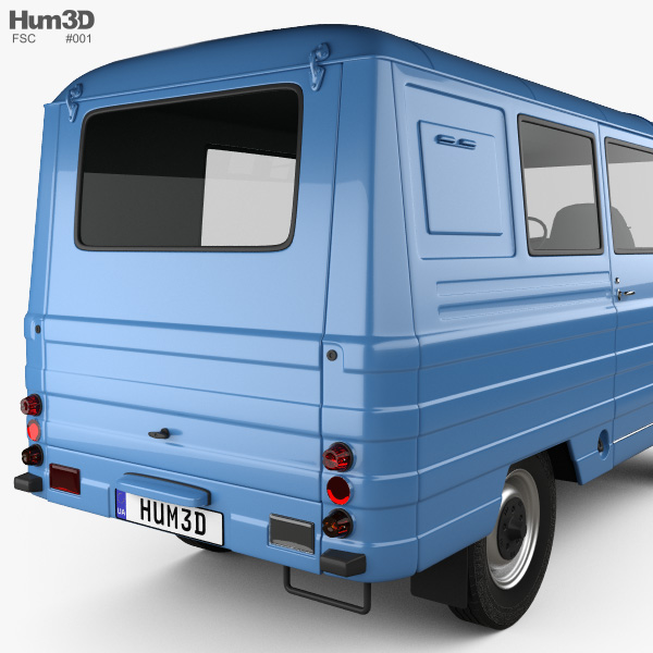 FSC Zuk (A07) Van 1975 Modelo 3D - Descargar Van activado 3DModels.org