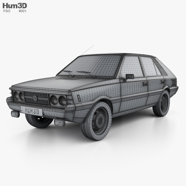 FSO Polonez 1978 3D model - Download Hatchback on 3DModels.org