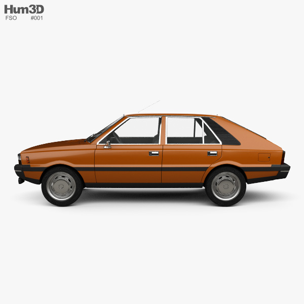 FSO Polonez 1978 3D model - Download Hatchback on 3DModels.org