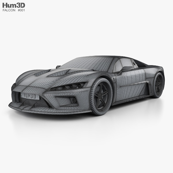 Falcon F7 2017 Modelo 3D - Descargar Sports car activado 3DModels.org