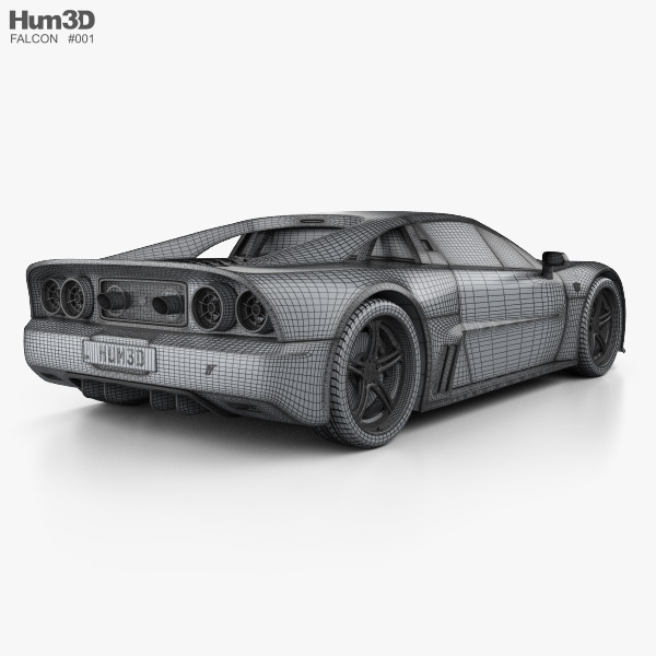 Falcon F7 2017 Modelo 3D - Descargar Sports car activado 3DModels.org