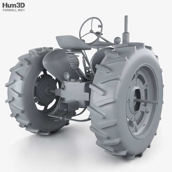 Farmall Super H 1953 3D model - Download Tractor on 3DModels.org