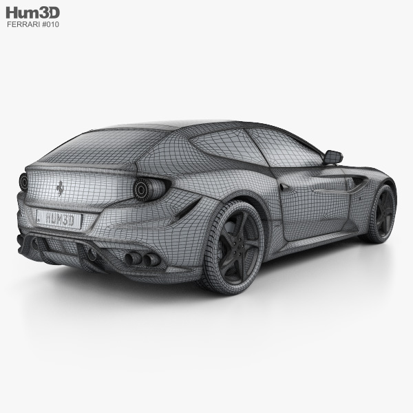 Ferrari FF 2012 3D 모델 - 다운로드 Sports car on 3DModels.org