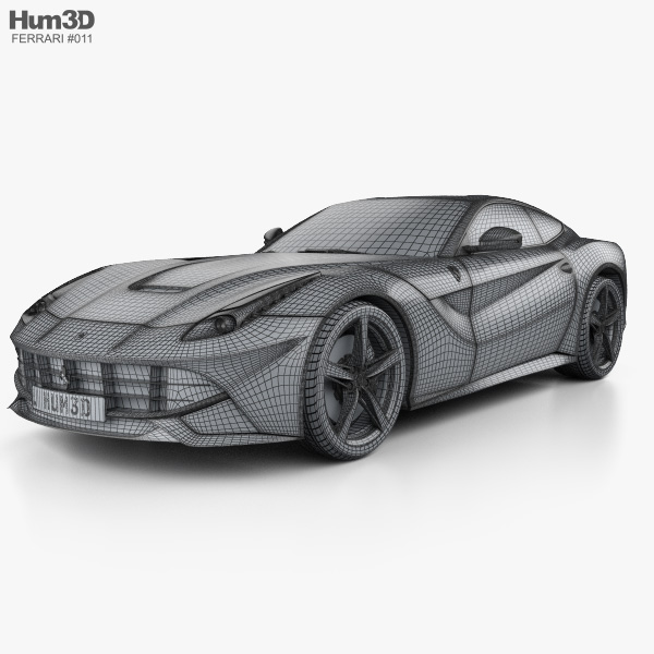 Ferrari F12 Berlinetta 2015 3D model - Download Sports car on 3DModels.org
