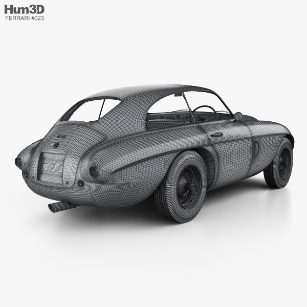 Ferrari 166 Inter Berlinetta 1950 3D model - Download Wagon car on ...