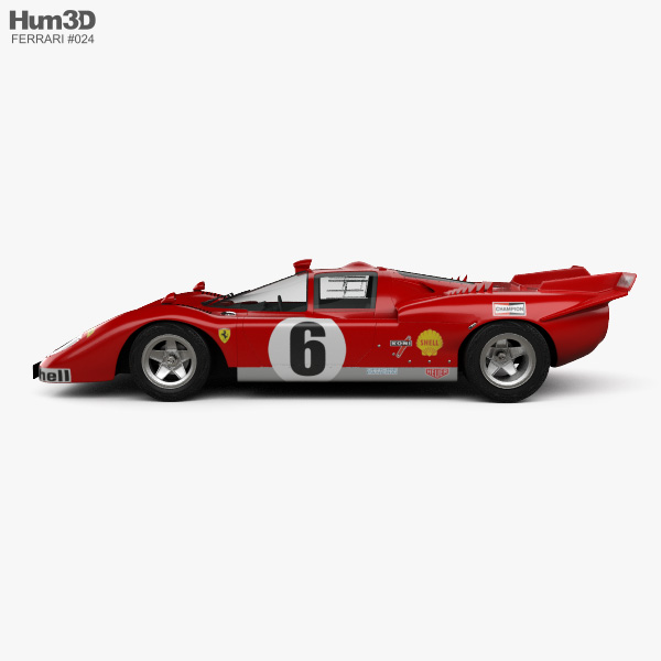Ferrari 512 S 1970 3D model - Download Sports car on 3DModels.org