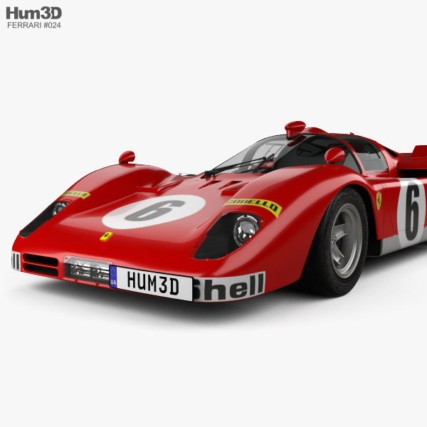 Ferrari 512 S 1970 3D model - Download Sports car on 3DModels.org