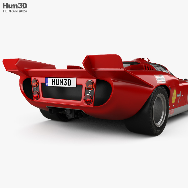 Ferrari 512 S 1970 3D model - Download Sports car on 3DModels.org