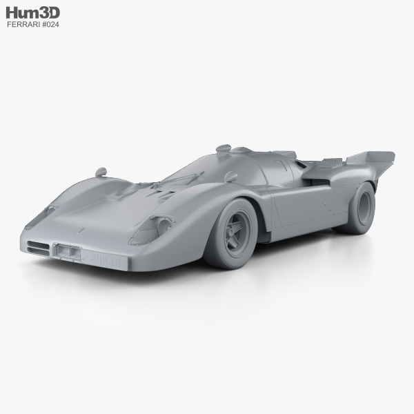 Ferrari 512 S 1970 3D model - Download Sports car on 3DModels.org
