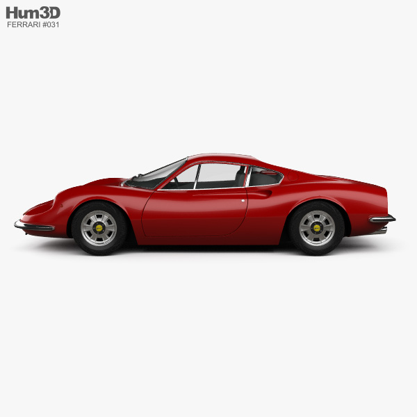 Ferrari Dino 246 GT 1969 3D model - Download Sports car on 3DModels.org