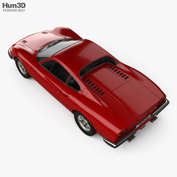 Ferrari Dino 246 GT 1969 3D model - Download Sports car on 3DModels.org