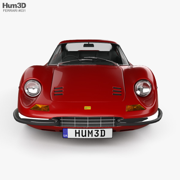 Ferrari Dino 246 GT 1969 3D model - Download Sports car on 3DModels.org