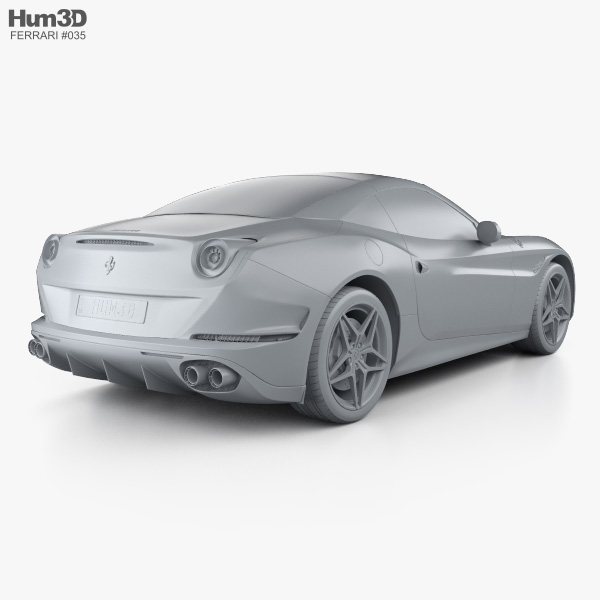 Ferrari California T 2017 3D model - Download Sports car on 3DModels.org