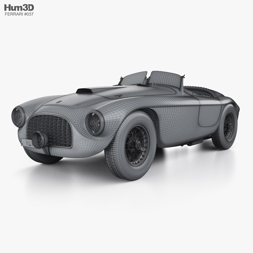 Ferrari 166MM Le Mans 1952 3D model - Download Sports car on 3DModels.org