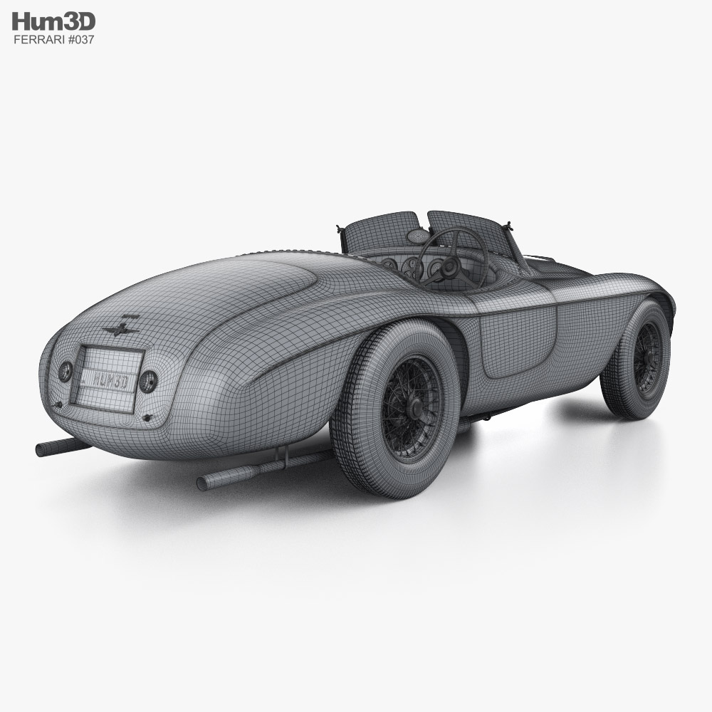 Ferrari 166MM Le Mans 1952 3D model - Download Sports car on 3DModels.org