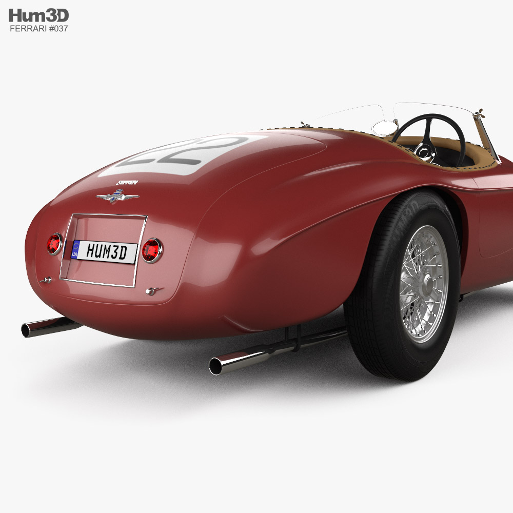 Ferrari 166MM Le Mans 1952 3D model - Download Sports car on 3DModels.org