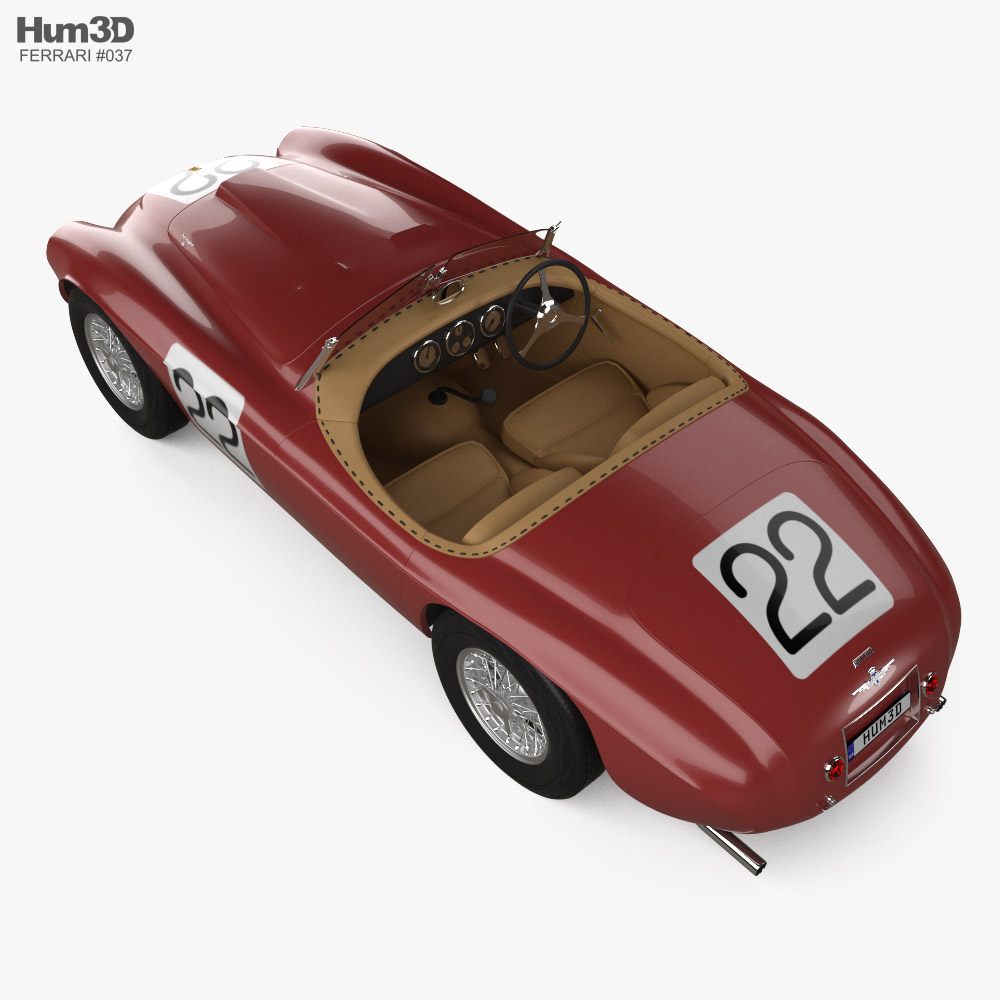 Ferrari 166MM Le Mans 1952 3D model - Download Sports car on 3DModels.org