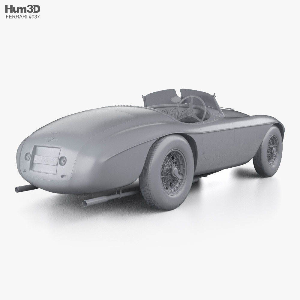 Ferrari 166MM Le Mans 1952 3D model - Download Sports car on 3DModels.org