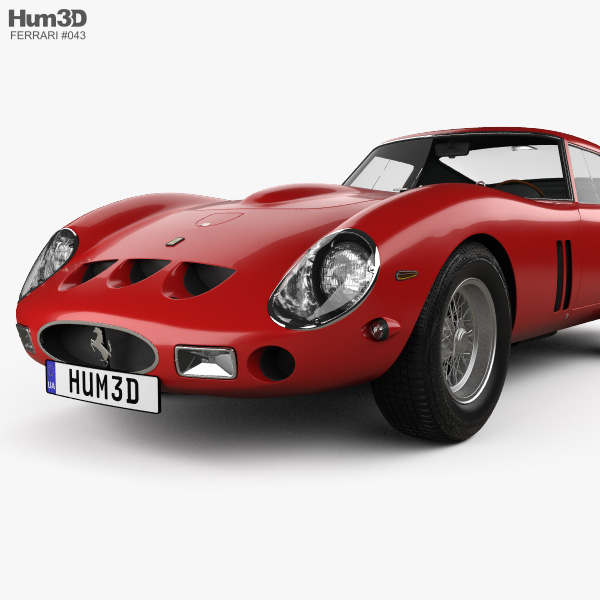 Ferrari 250 GTO (Series I) with HQ interior 1962 3D model - Download ...