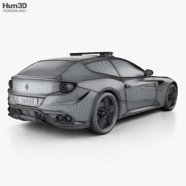 Ferrari FF Police Dubai 2016 3D model - Download Sports car on 3DModels.org