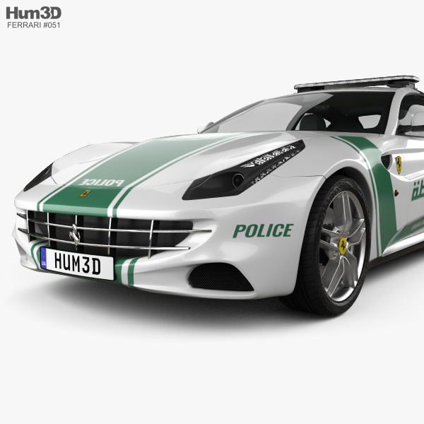 Ferrari FF Police Dubai 2016 3D model - Download Sports car on 3DModels.org