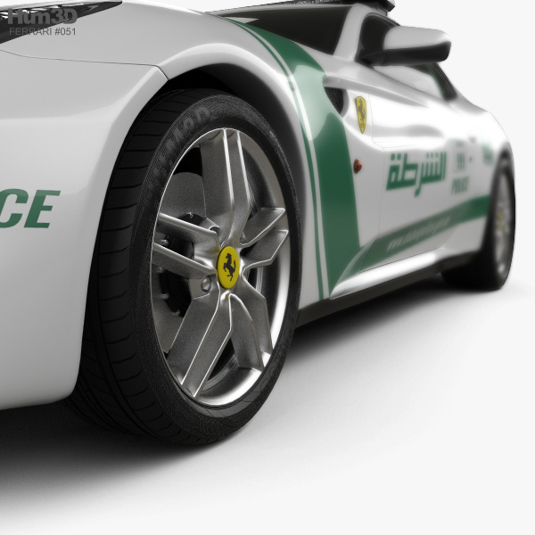 Ferrari FF Police Dubai 2016 3D model - Download Sports car on 3DModels.org