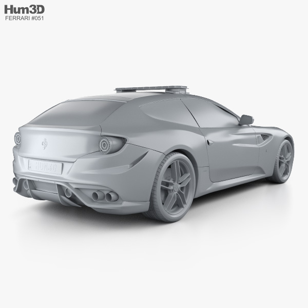 Ferrari FF Police Dubai 2016 3D model - Download Sports car on 3DModels.org