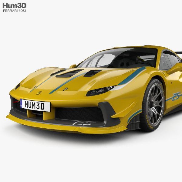 Ferrari 488 GTB Challenge 2020 3D model - Download Sports car on ...
