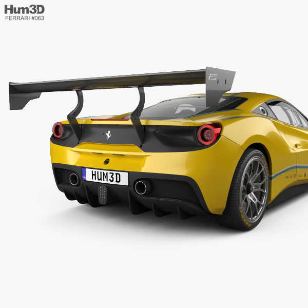 Ferrari 488 GTB Challenge 2020 3D model - Download Sports car on ...