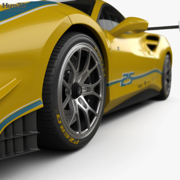 Ferrari 488 GTB Challenge 2020 3D model - Download Sports car on ...