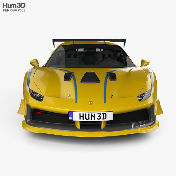 Ferrari 488 GTB Challenge 2020 3D model - Download Sports car on ...