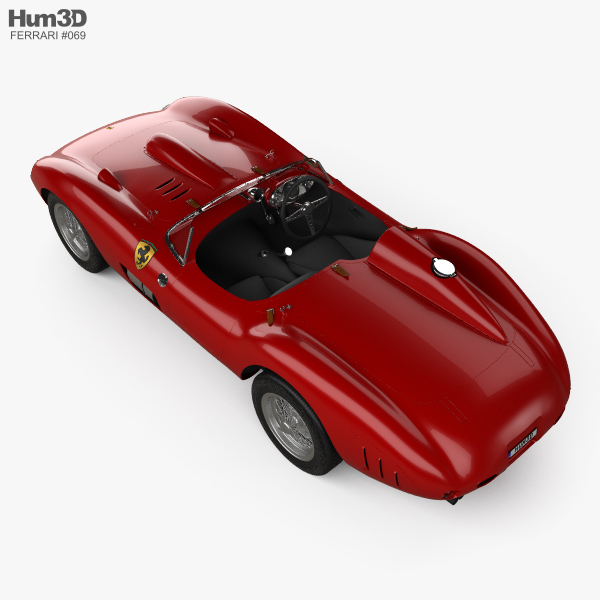 Ferrari 335 S Spider Scaglietti 1957 3D model - Download Sports car on ...
