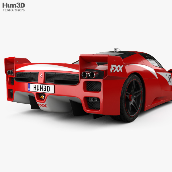 Ferrari FXX Evoluzione 2007 3D 모델 - 다운로드 Sports car on 3DModels.org
