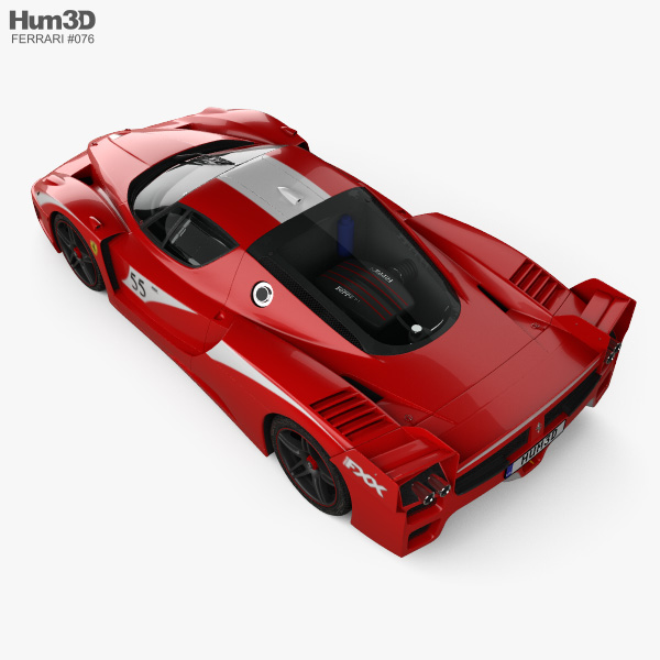 Ferrari FXX Evoluzione 2007 3D 모델 - 다운로드 Sports car on 3DModels.org
