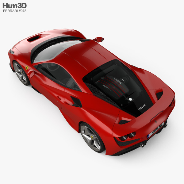Ferrari F8 Tributo 2021 3D model - Download Sports car on 3DModels.org