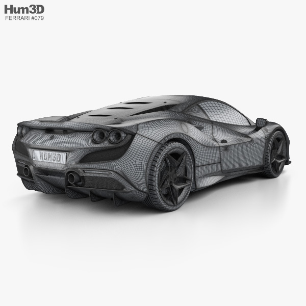 Ferrari F8 Tributo with HQ interior 2021 3D model - Download Sports car ...