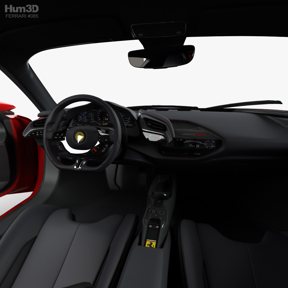Ferrari SF90 Stradale com interior e motor 2021 Modelo 3D - Baixar ...