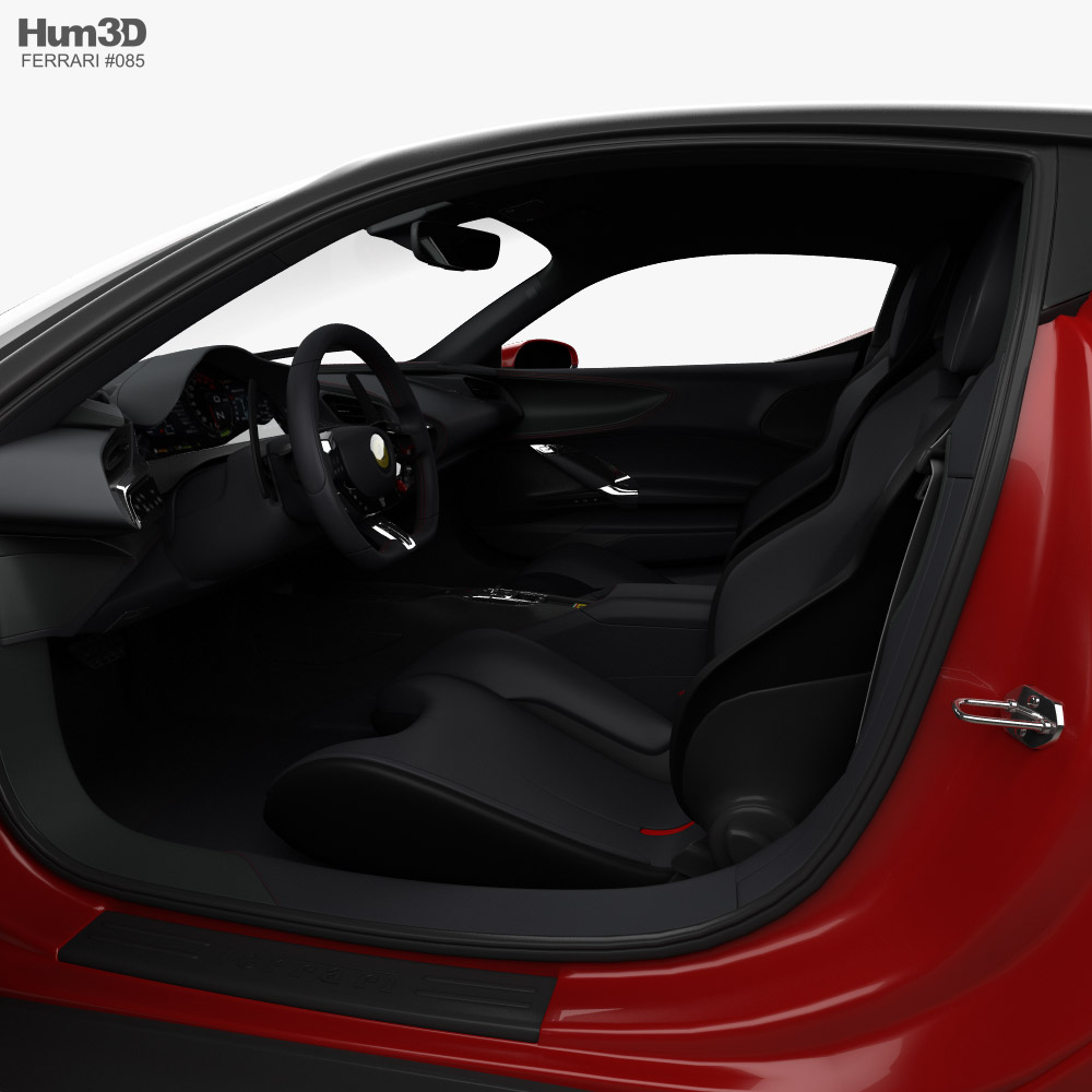 Ferrari SF90 Stradale com interior e motor 2021 Modelo 3D - Baixar ...
