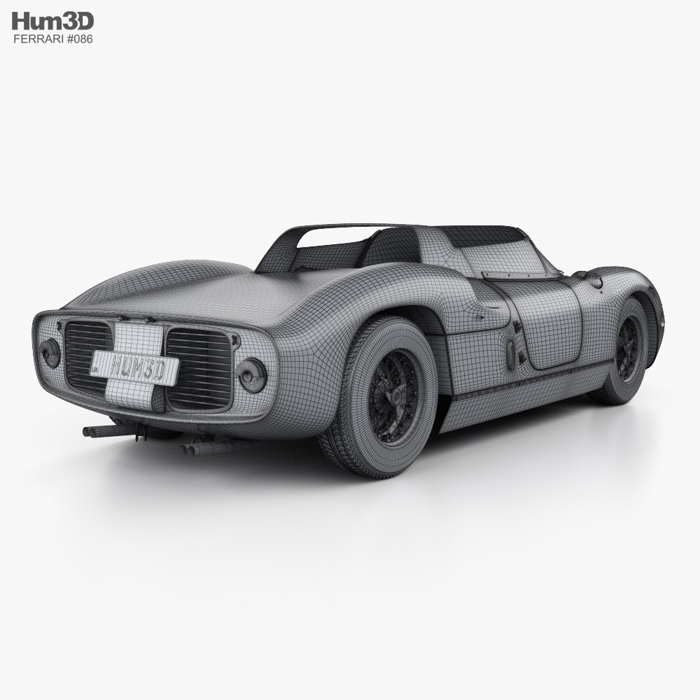 Ferrari 250 P 1963 3D model - Download Sports car on 3DModels.org