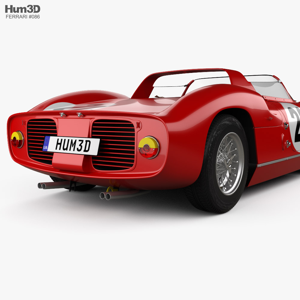 Ferrari 250 P 1963 3D model - Download Sports car on 3DModels.org