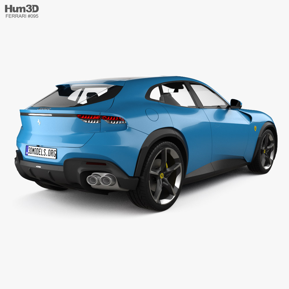 Ferrari Purosangue 2025 3D model - Download Crossover SUV on 3DModels.org