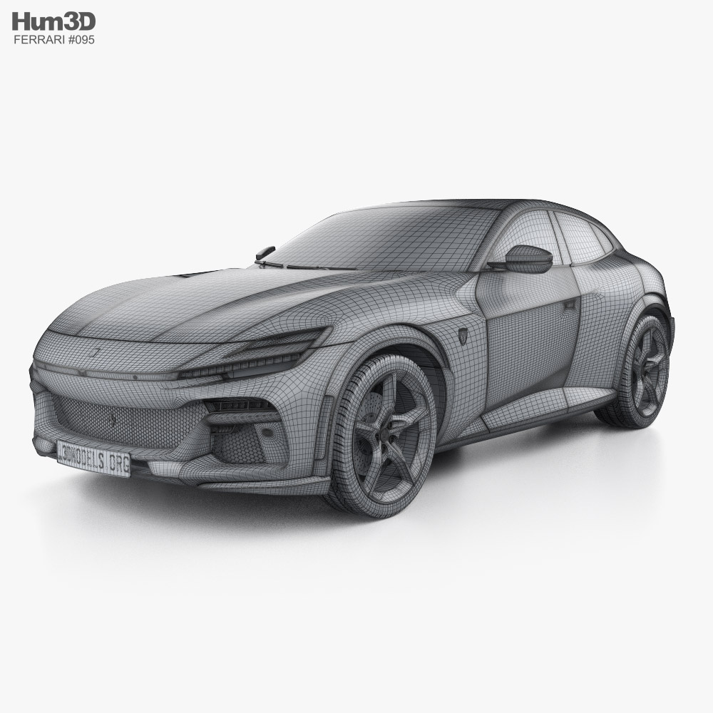 Ferrari Purosangue 2025 3D model - Download Crossover SUV on 3DModels.org