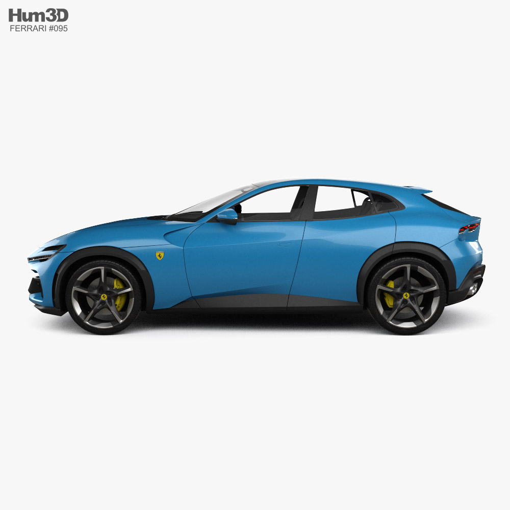 Ferrari Purosangue 2025 3D model - Download Crossover SUV on 3DModels.org