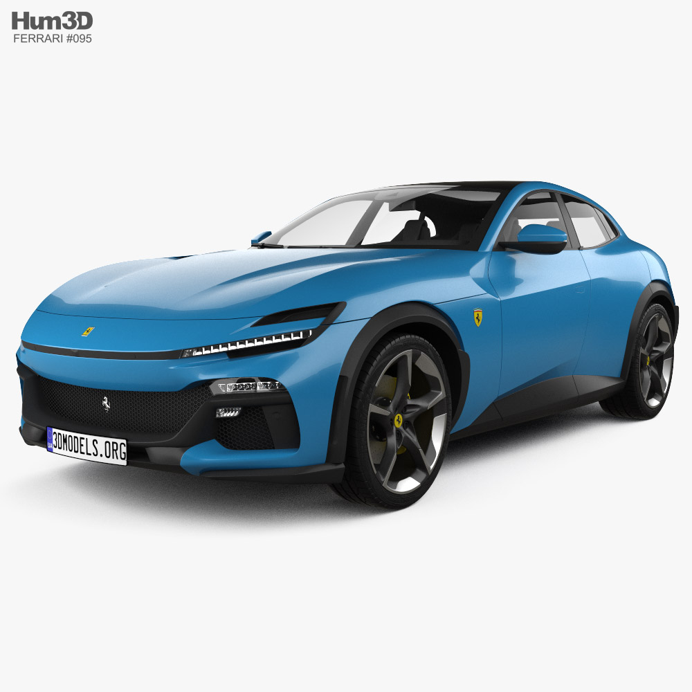 Ferrari Purosangue 2025 3D model - Download Crossover SUV on 3DModels.org