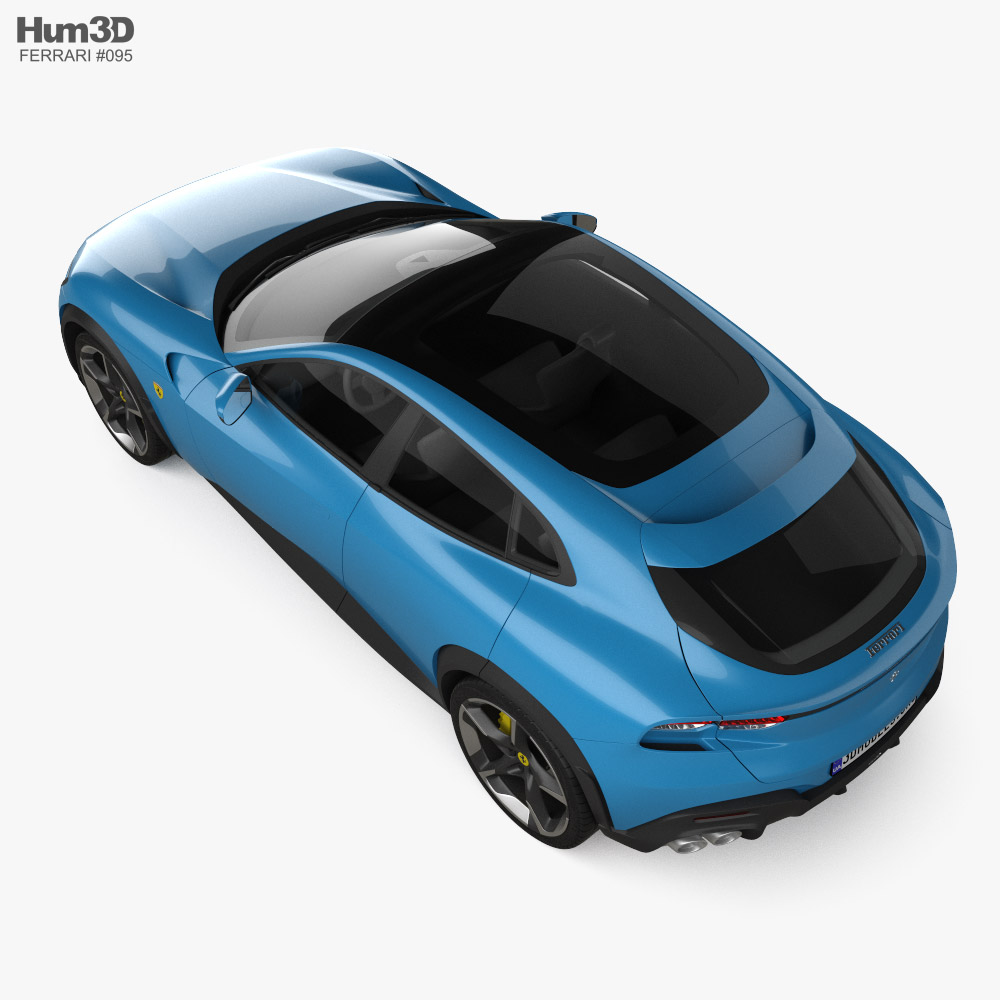 Ferrari Purosangue 2025 3D model - Download Crossover SUV on 3DModels.org