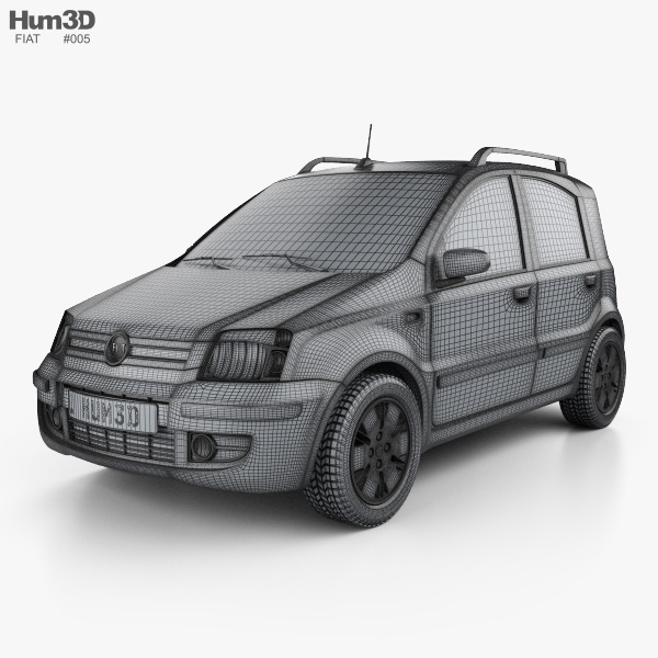 Fiat Panda 2012 Modelo 3D - Descargar Hatchback activado 3DModels.org