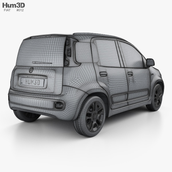 Fiat Panda 2014 3D model - Download Hatchback on 3DModels.org