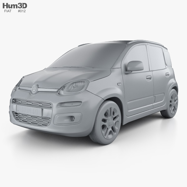Fiat Panda 2014 3D model - Download Hatchback on 3DModels.org