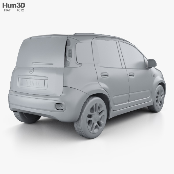 Fiat Panda 2014 3D model - Download Hatchback on 3DModels.org